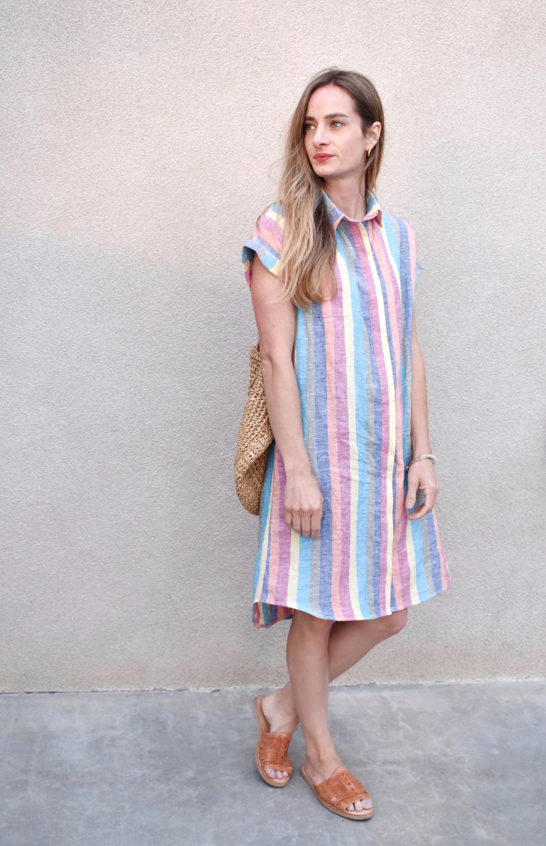 Taste the Rainbow Linen Kalle Dress with JOANN – The Sara Project