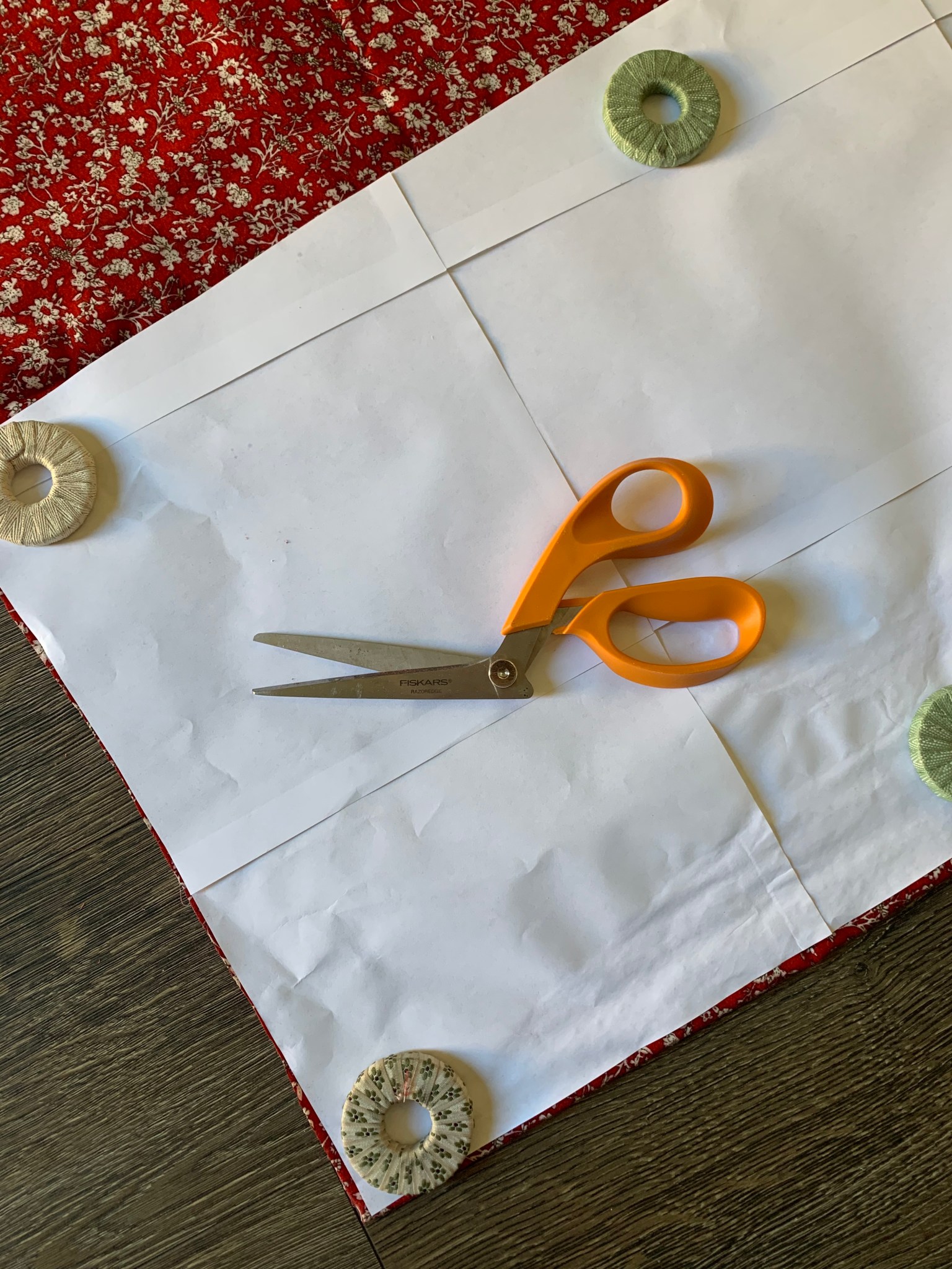 Red Floral Dress with Baby Lock – The Sara Project