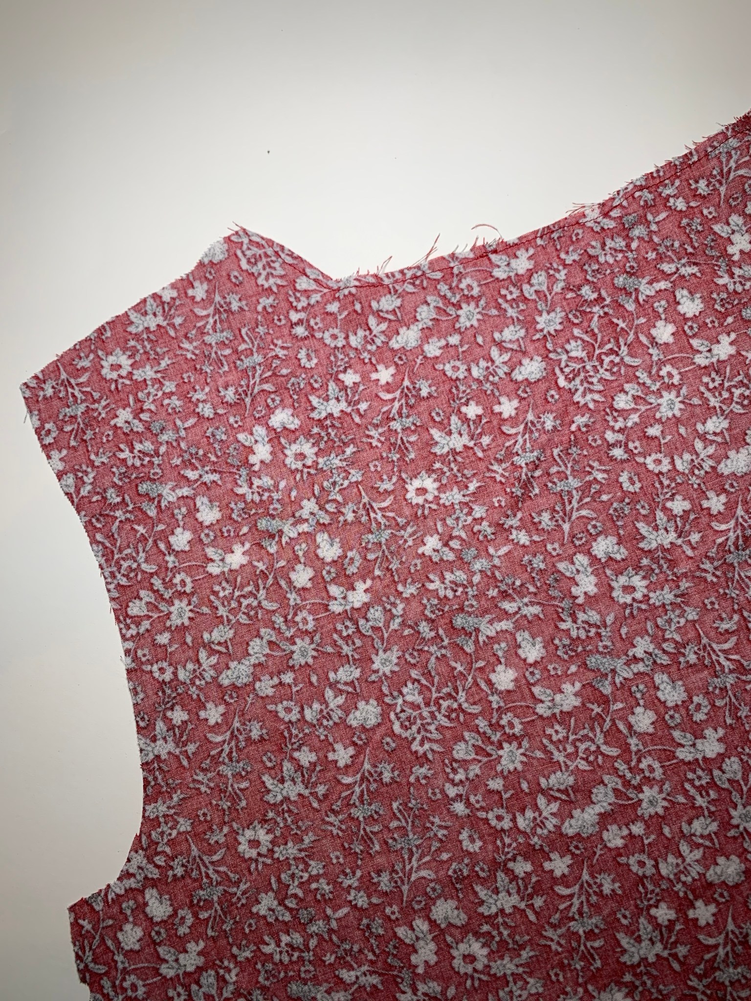 Red Floral Dress with Baby Lock – The Sara Project
