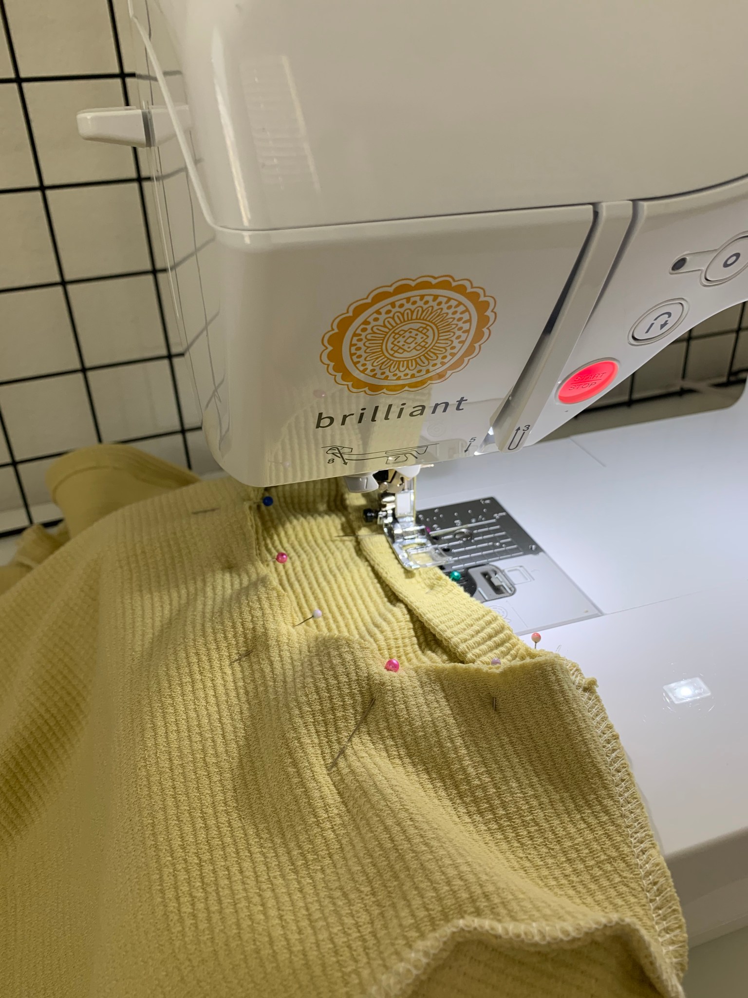 Mellow Yellow Tiered Dress with Baby Lock – The Sara Project